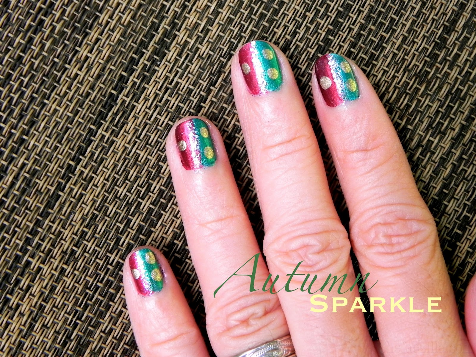 Autumn Sparkle ~ Girly Gail Nail Challenge 9/9 - thefabzilla