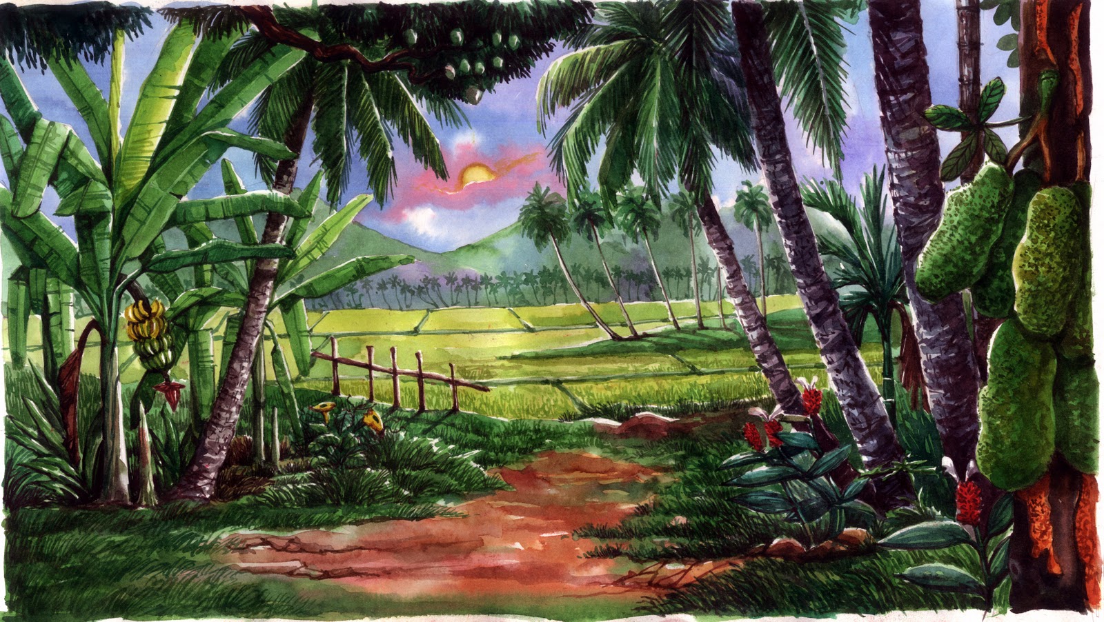 Kaalikkaadan: Backgrounds for my classroom project(photo colour)