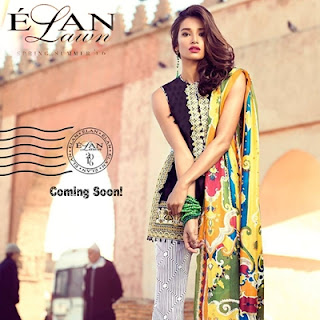Elan Lawn 2016-2017 by Khadijah Shah | Elan Summer Fabric in Pakistan ...