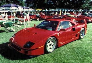 Modifikasi SEDAN ferrari red hijau rumput