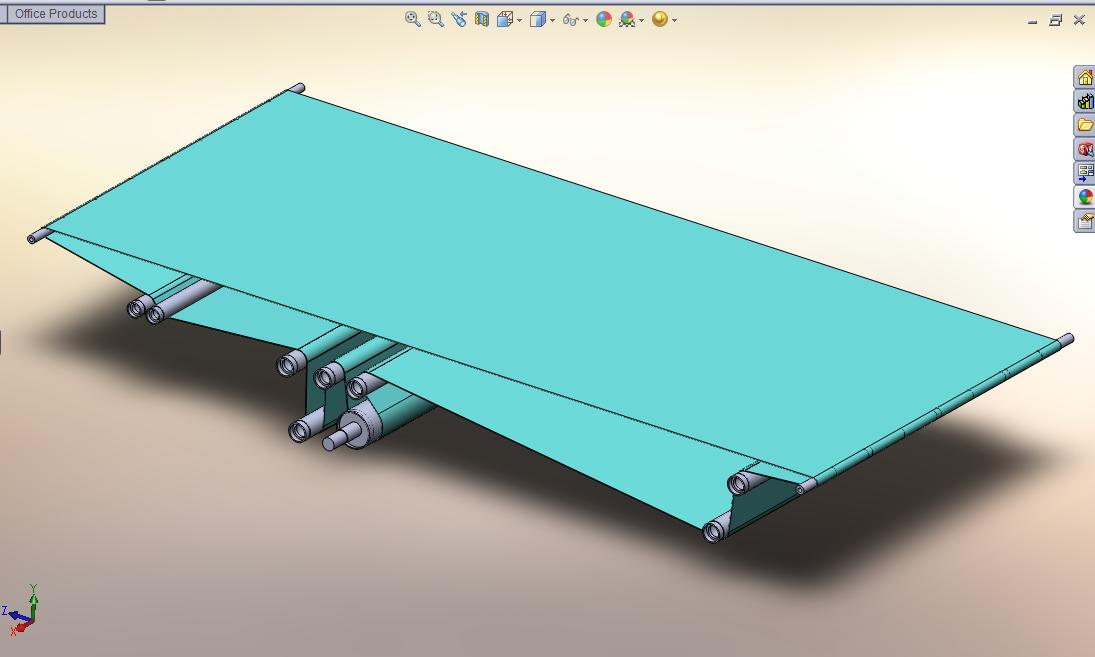 3D CAD Model Tutorial: Create Conveyor Belt from Sketch of Rolls Assembly