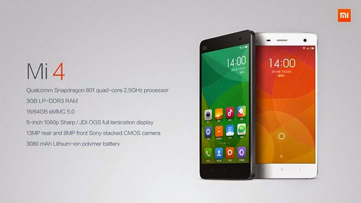 Superbuy: Xiaomi Launched its 2014 main dishes, The Xiaomi Mi 4 with Mi ...