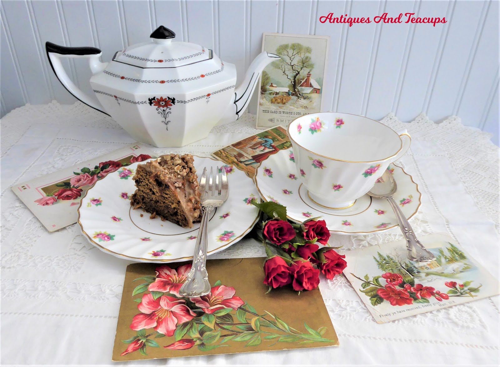 Antiques And Teacups: A Tea After An Experiment with Sticky Toffee Pudding