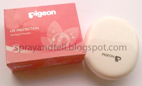 spray and tell: Pigeon UV Protection Compact Powder in Pink