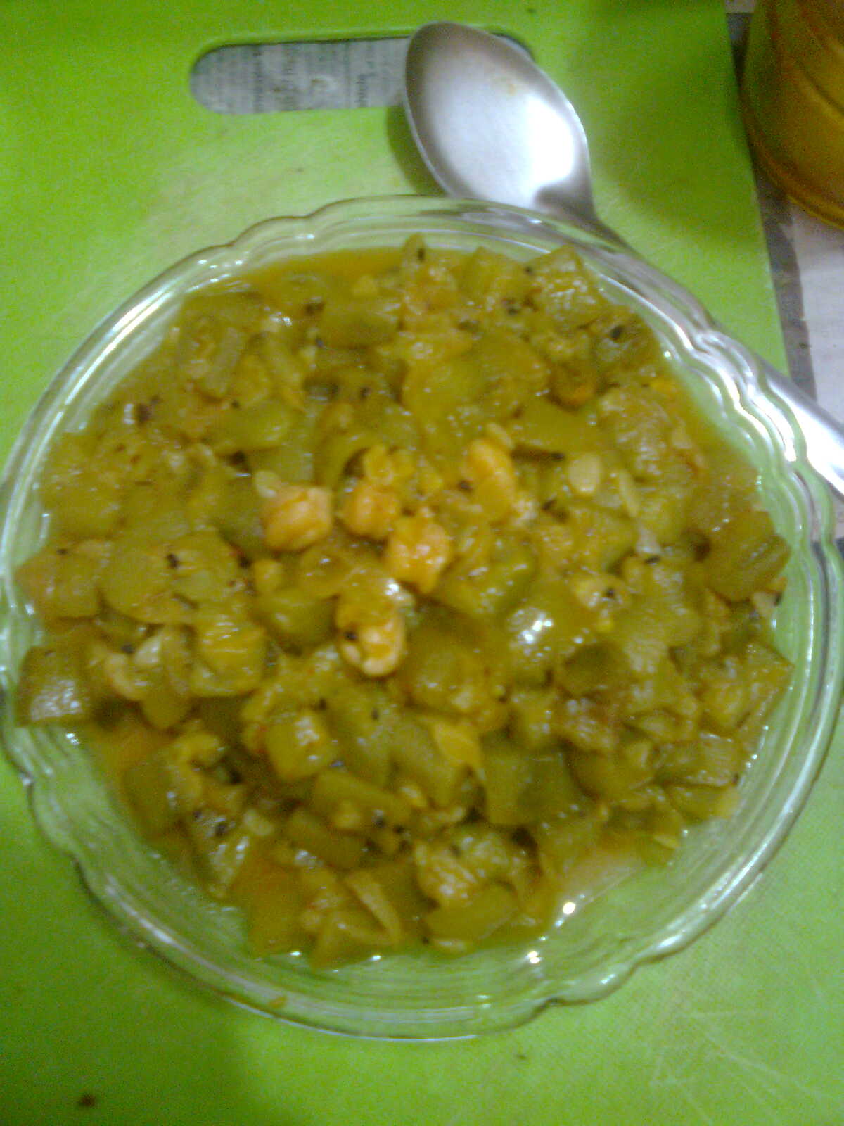 Foods from My Kitchen: Jhinge Aloo Jhol (Ridge Gourd-Potato Plain Curry)