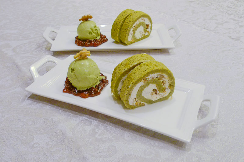 Simply Delicious : Matcha Swiss Roll