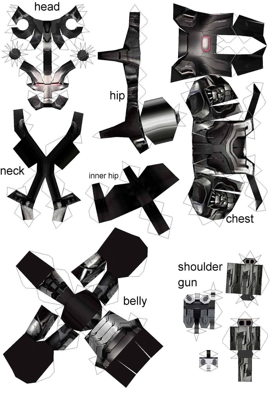 RGatt Personal Work and Tests: WAR MACHINE MK-II FREE PAPERCRAFT