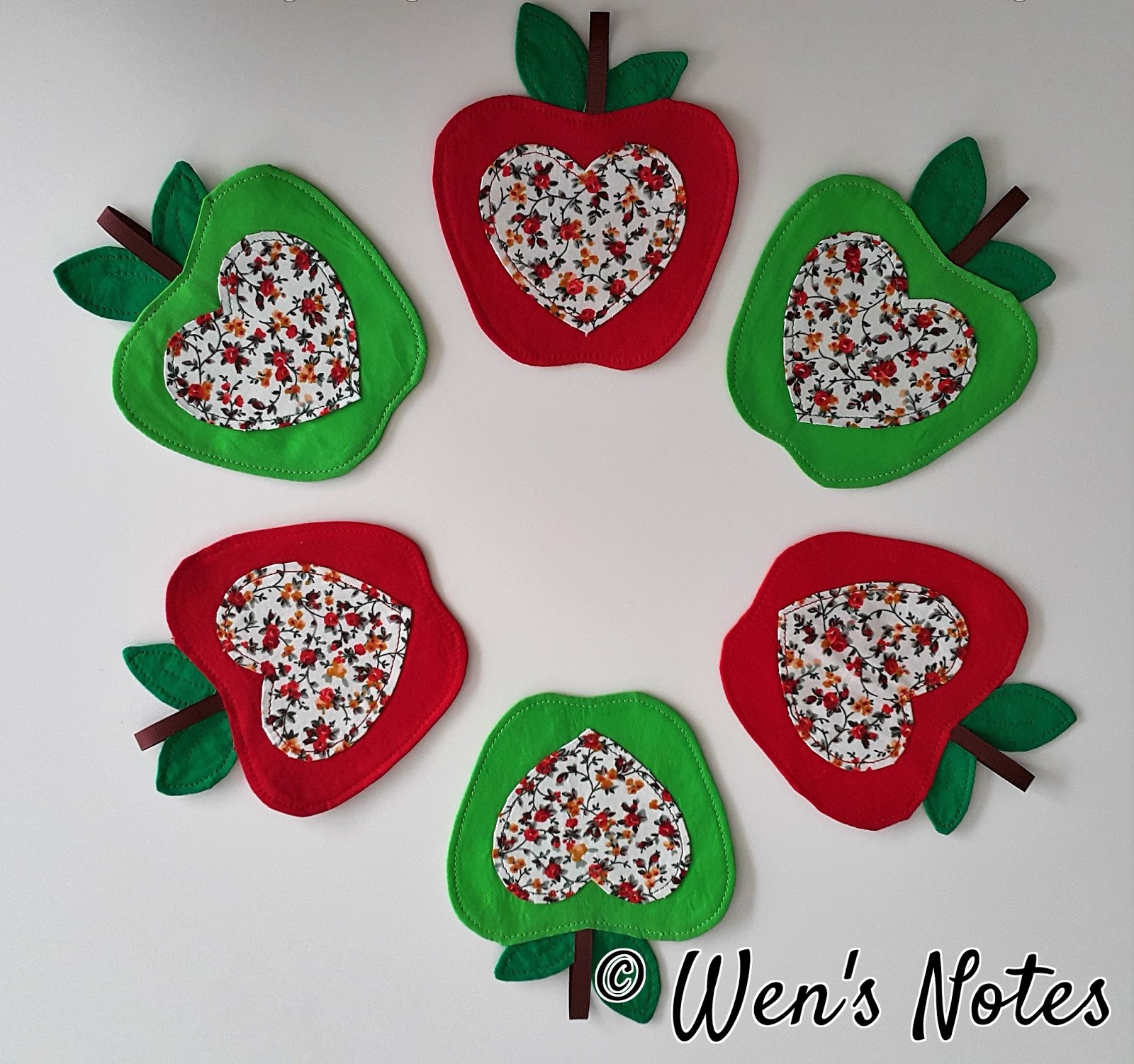 Apple Shaped Mug Coaster | Wen's Notes