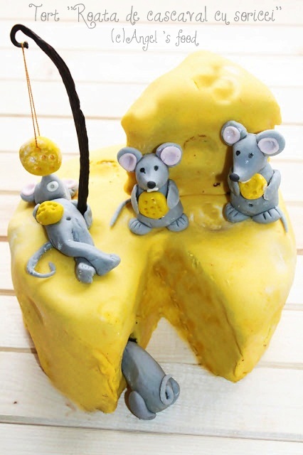 Angel's food: Tort ''Roata de cascaval cu soricei''