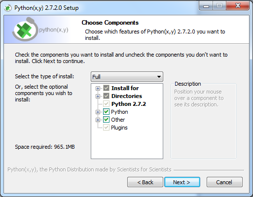 Raerpo: Python (x,y)
