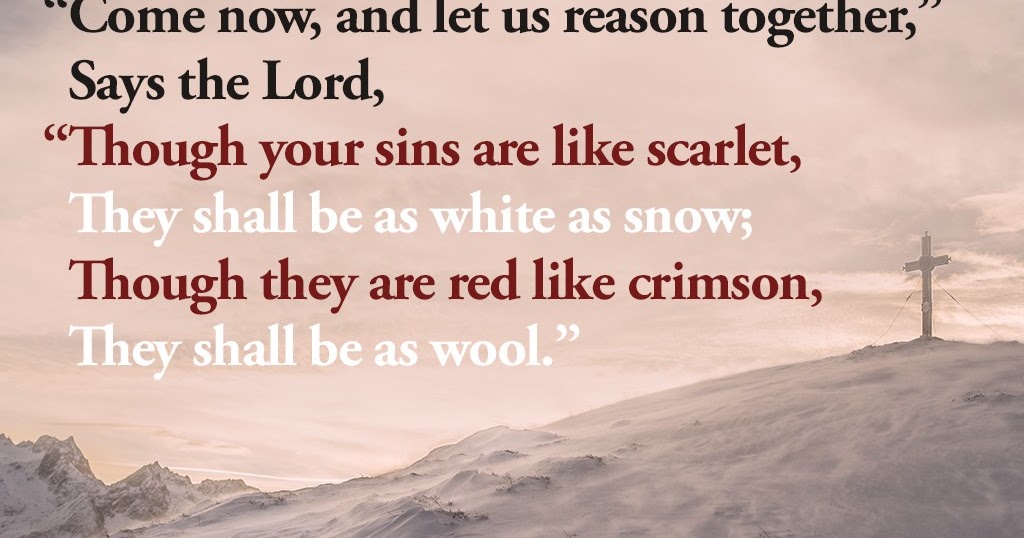 Blessed By The Lord: September 24, 2017 - WHITE AS SNOW