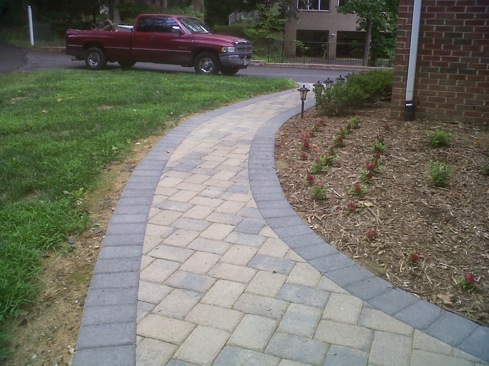 BEAUTIFULL YOUR HOME WITH INTERLOCKING PAVERS: Walkway in 6x9 Tan ...