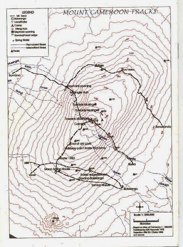 Mount Cameroon Map