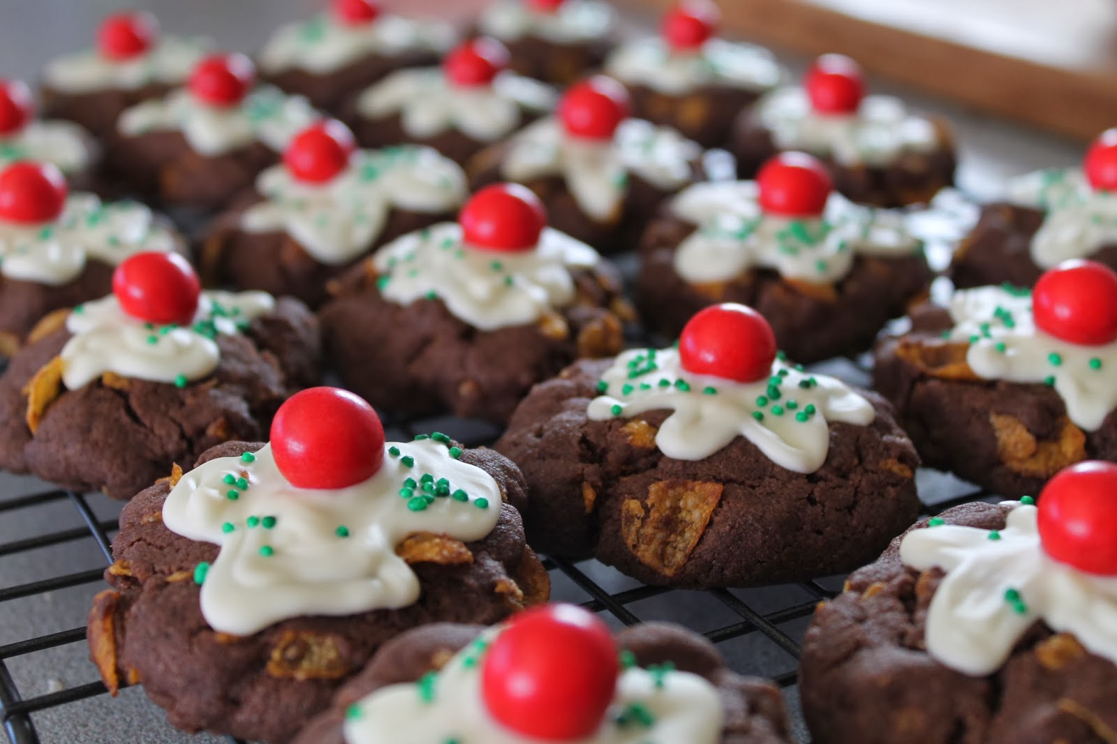 Kara's Cake's: Chocolate Afghan Christmas Pudding Cookies Recipe