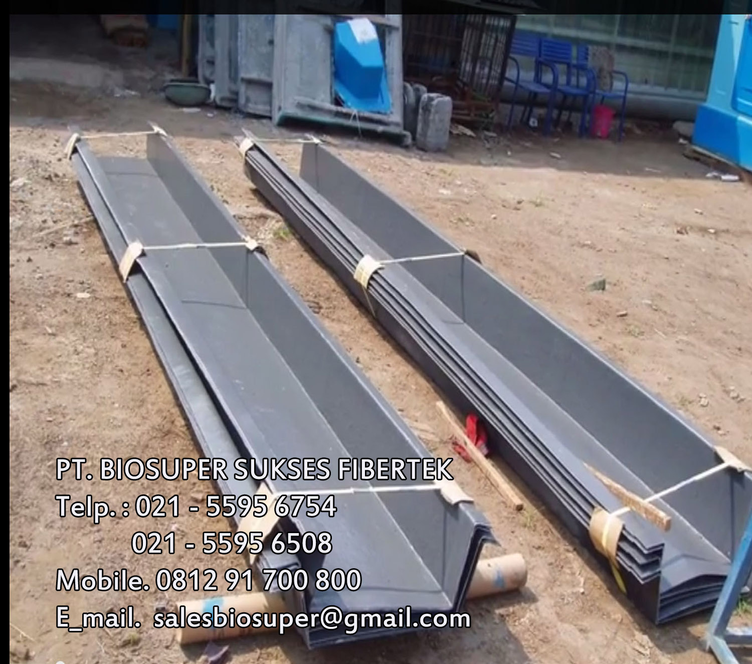 Talang Fibreglass, Talang Fiber, Talang Air yang Terbuat Dari Bahan ...