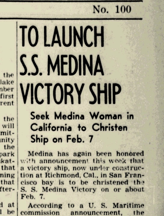 MCDL Genealogy: S.S. Medina Victory