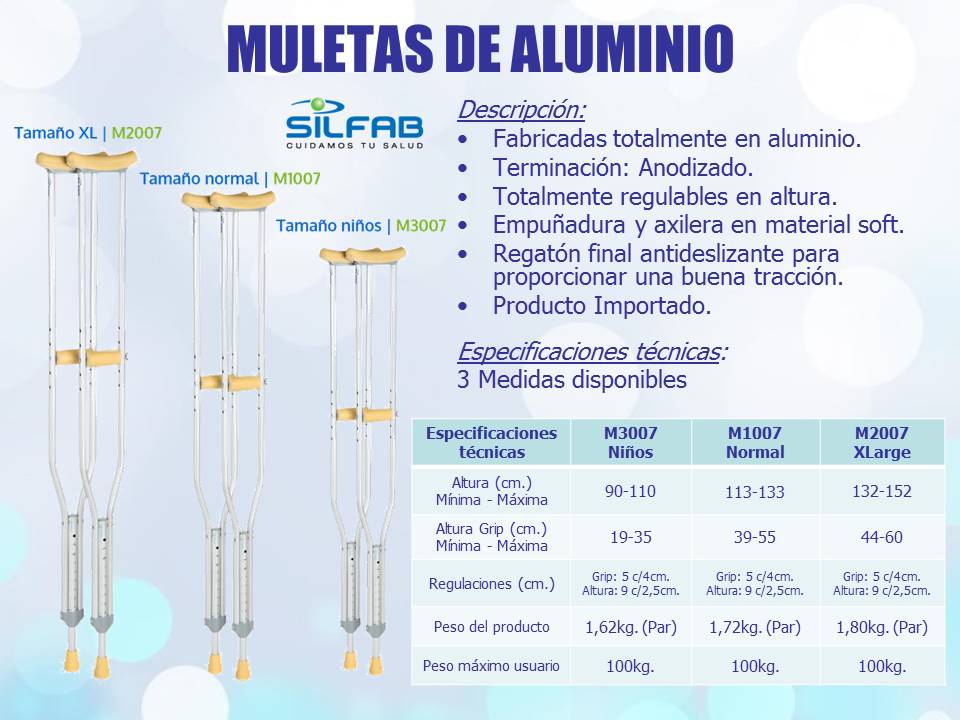 Ayuda para la Movilidad | Ortopedia Beraca (011) 2008-8707: Muletas