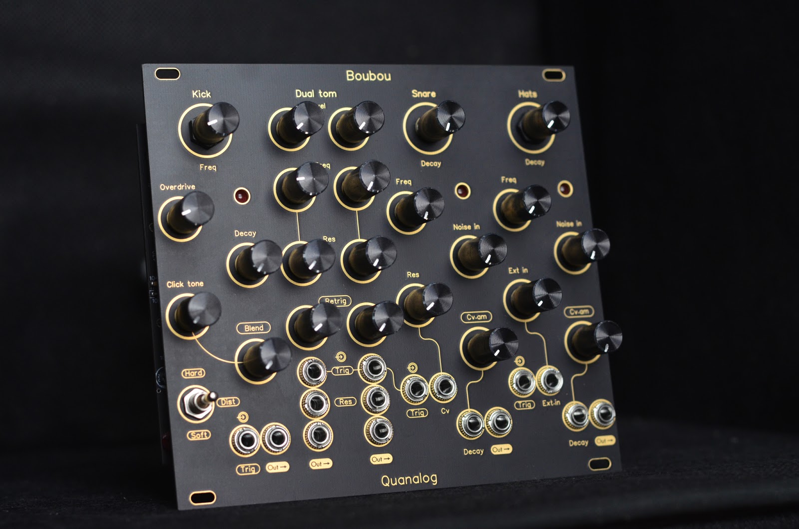 MATRIXSYNTH: Quanalog Instruments Intoduces Boubou Eurorack Drum Module