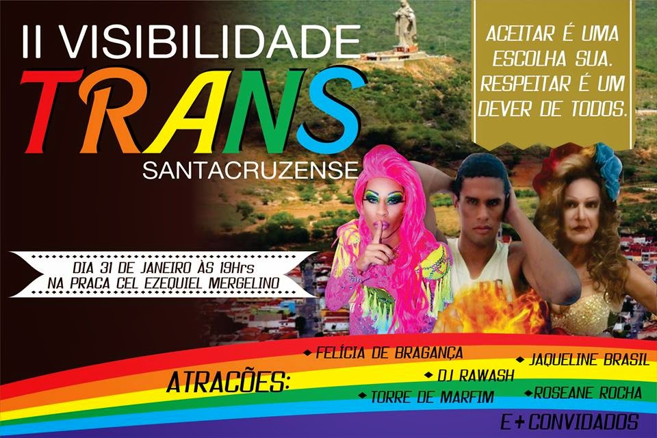 II MOVIMENTO 'TRANS' DE SANTA CRUZ: 31 DE JANEIRO - BLOG DO ERIVAN JUSTINO