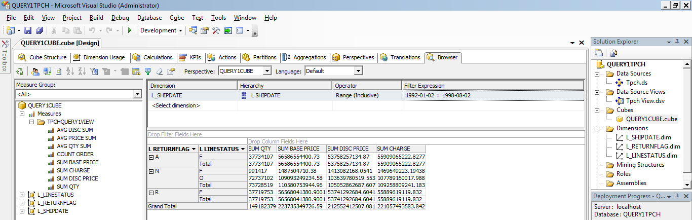 The Art of Business Intelligence: TPC-H Query 1: Performance Optimization Using SQL Server ...