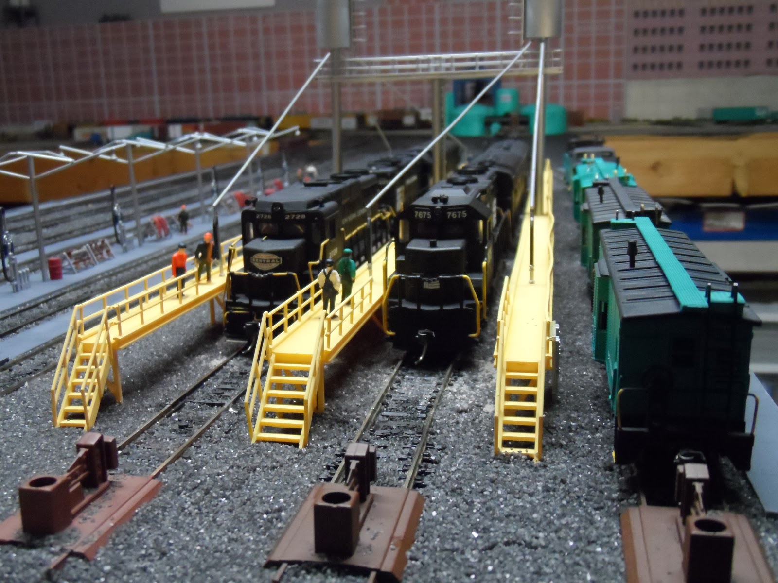 New York Central Train Layout: Terminal Yard Engine Facility Additions