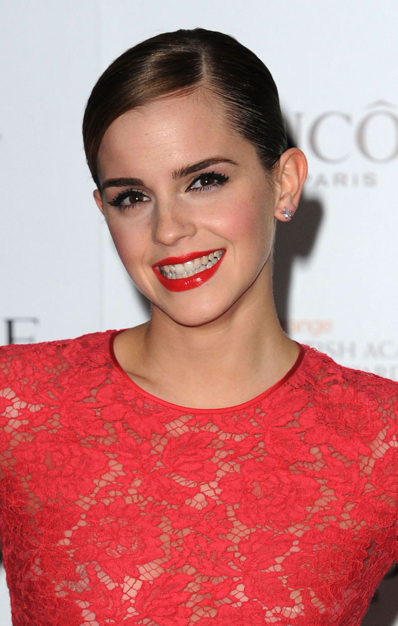All About Celebrity: Emma Watson In Red Dress