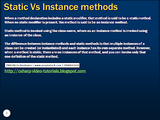 Sql server, .net and c# video tutorial: Part 16 – Methods in C#