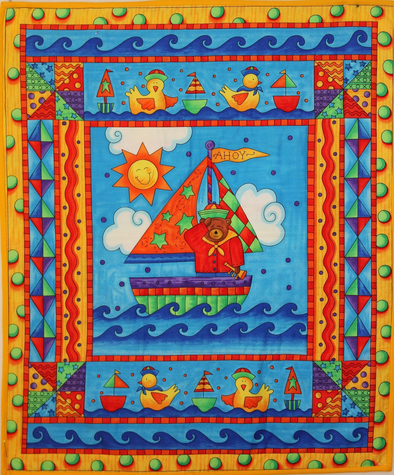 Silly Goose Quilts: Show And Tell - Very Cute Cot Panel