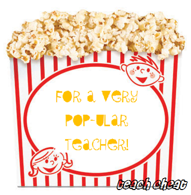 Teach Cheat: POP-ular Teacher Gift Idea