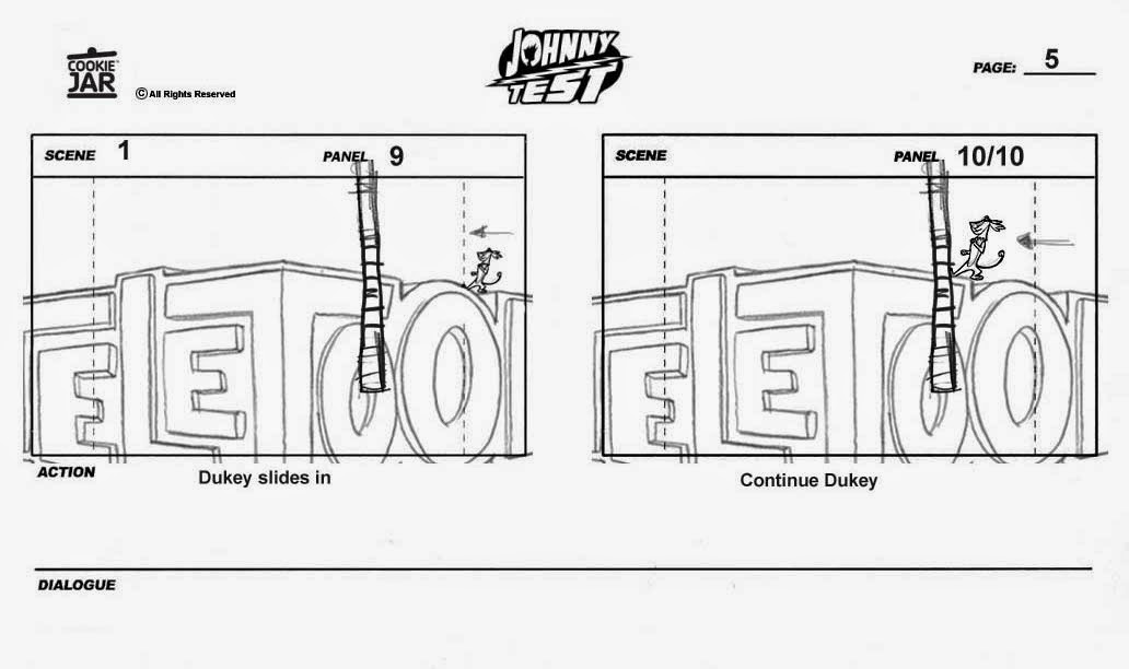 Shane Doyle animation,design,storyboards: StoryBoard- Johnny Test Teaser