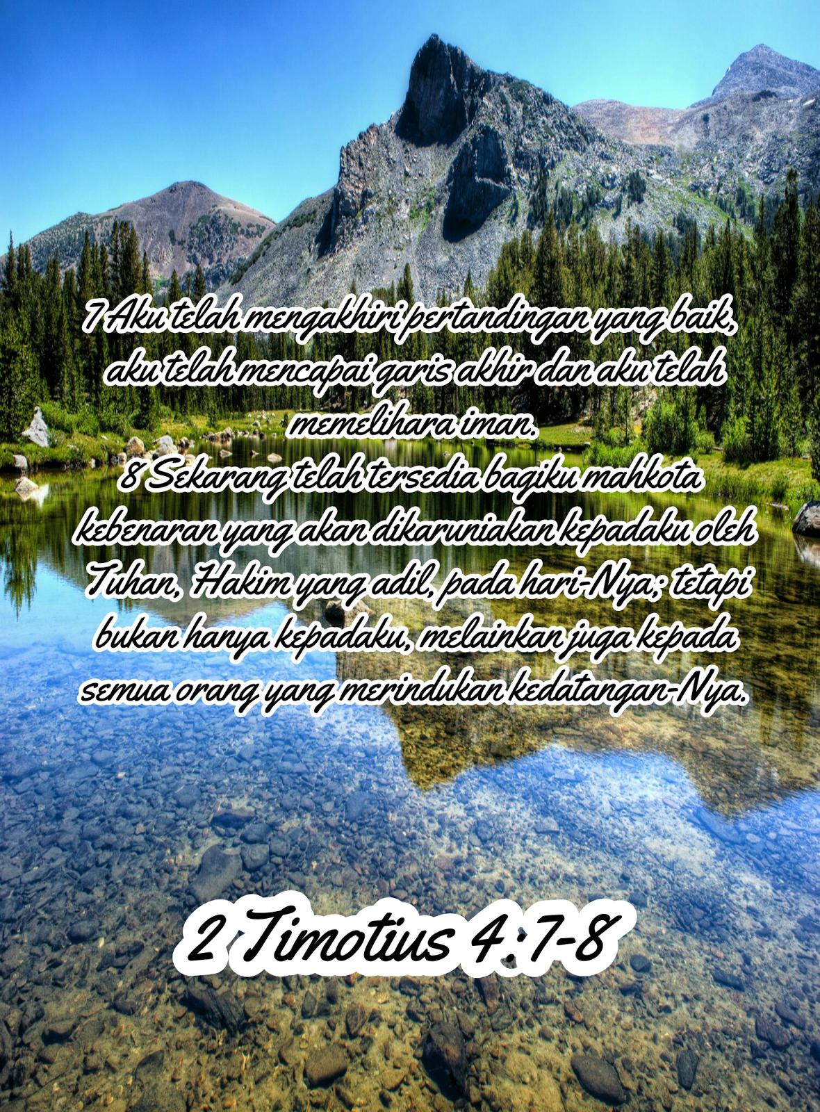 RENUNGAN BACK TO BIBLE: PERTANDINGAN IMAN "SETIA SAMPAI AKHIR"