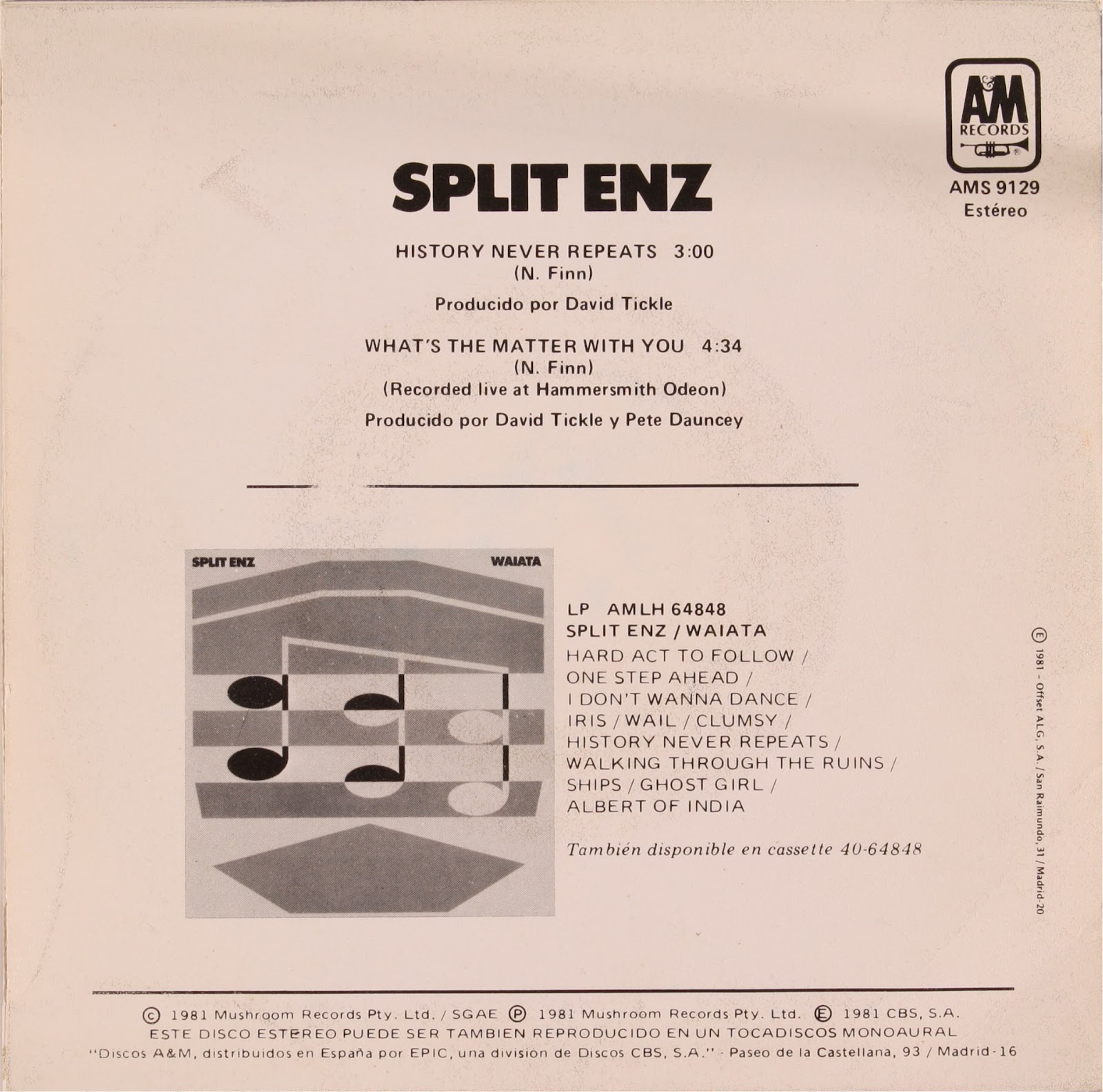 New Zealand Musiceum: Split Enz