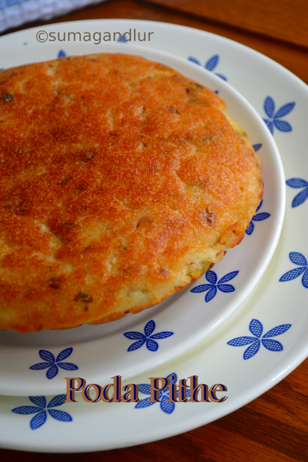Veggie Platter: Savory Poda Pithe ~ Breakfast From Odisha / Orissa