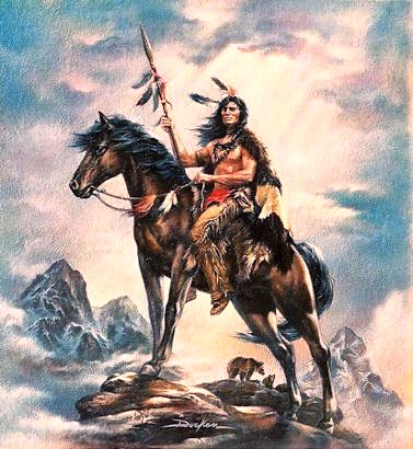 Indianie - mój sposób na życie: Indianie obrazy - wojownicy indiańscy