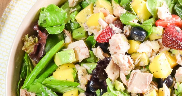 Tuna Berry Mango Avocado Salad | Serena Bakes Simply From Scratch