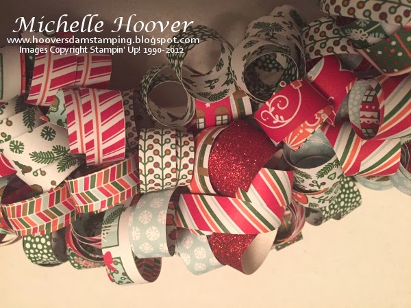 Hoover's Dam Stamping: Curly Paper Wreaths