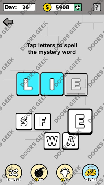 Words Story Day 26 Answer ~ Doors Geek