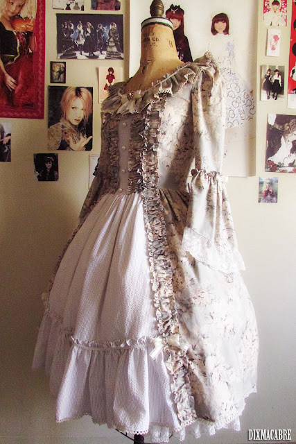 DIXMACABRE SEWING CHRONICLE †: Powder Blue Floral Rococo Inspired One ...