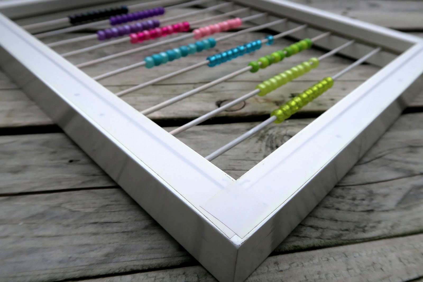 Upcycled abacus | mamaisdreaming.blogspot.co.uk
