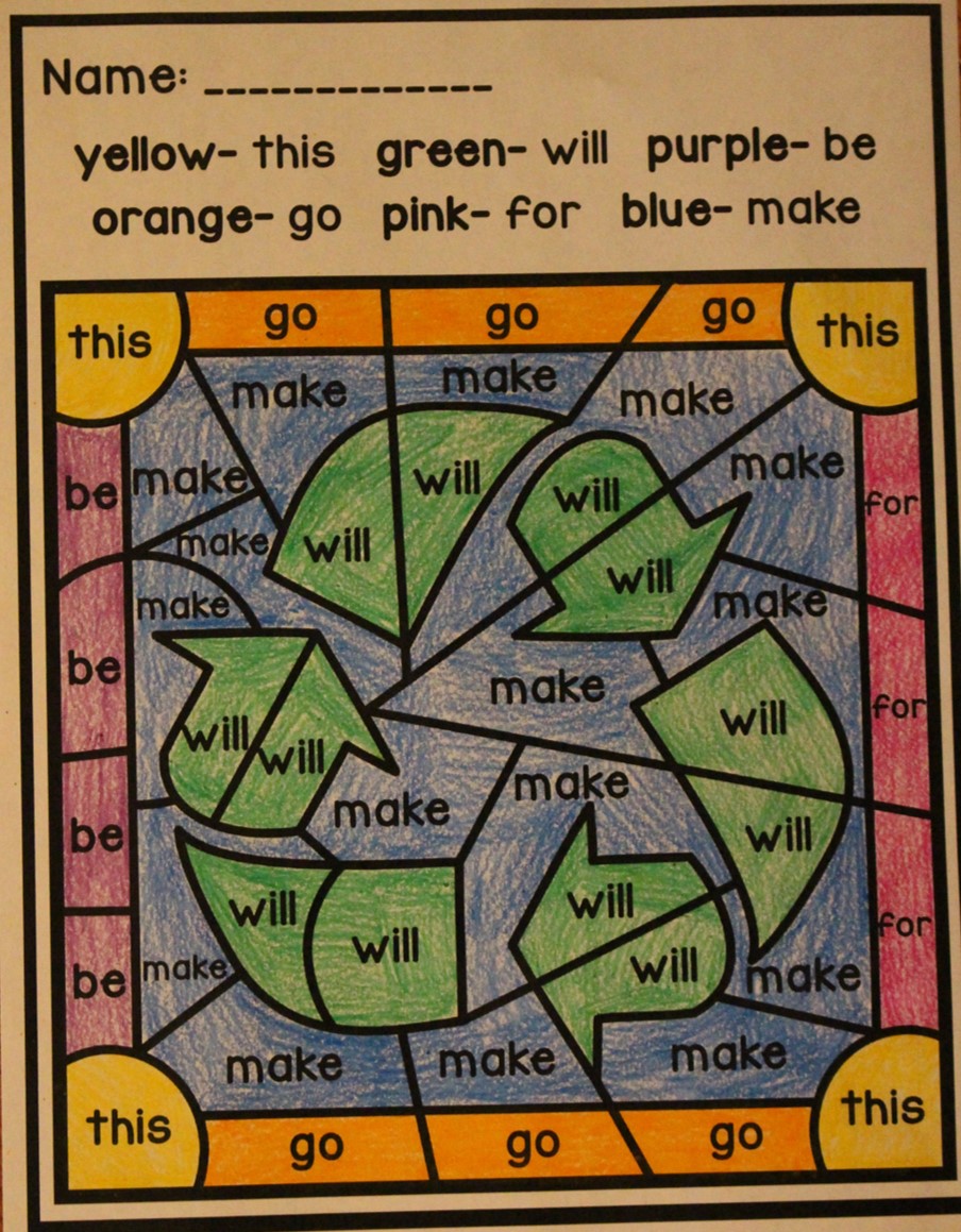 Earth Day~ Color by Code | Mrs. Black's Bees