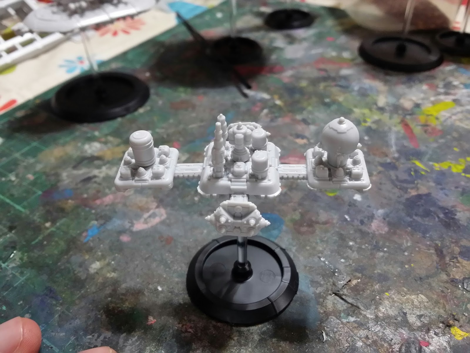 Lost Wargamer in HK: Space stations : Building station with Dropfleet ...