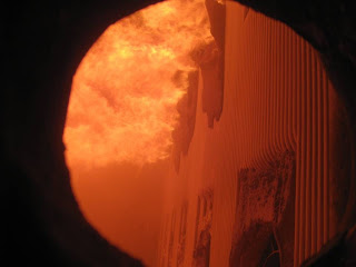 Inside Power Station: Slag build Up on burner