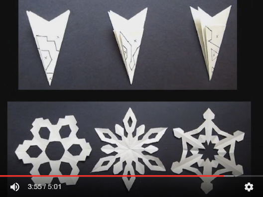 Rain-Choco: Buat Kirigami Salju Yuk!