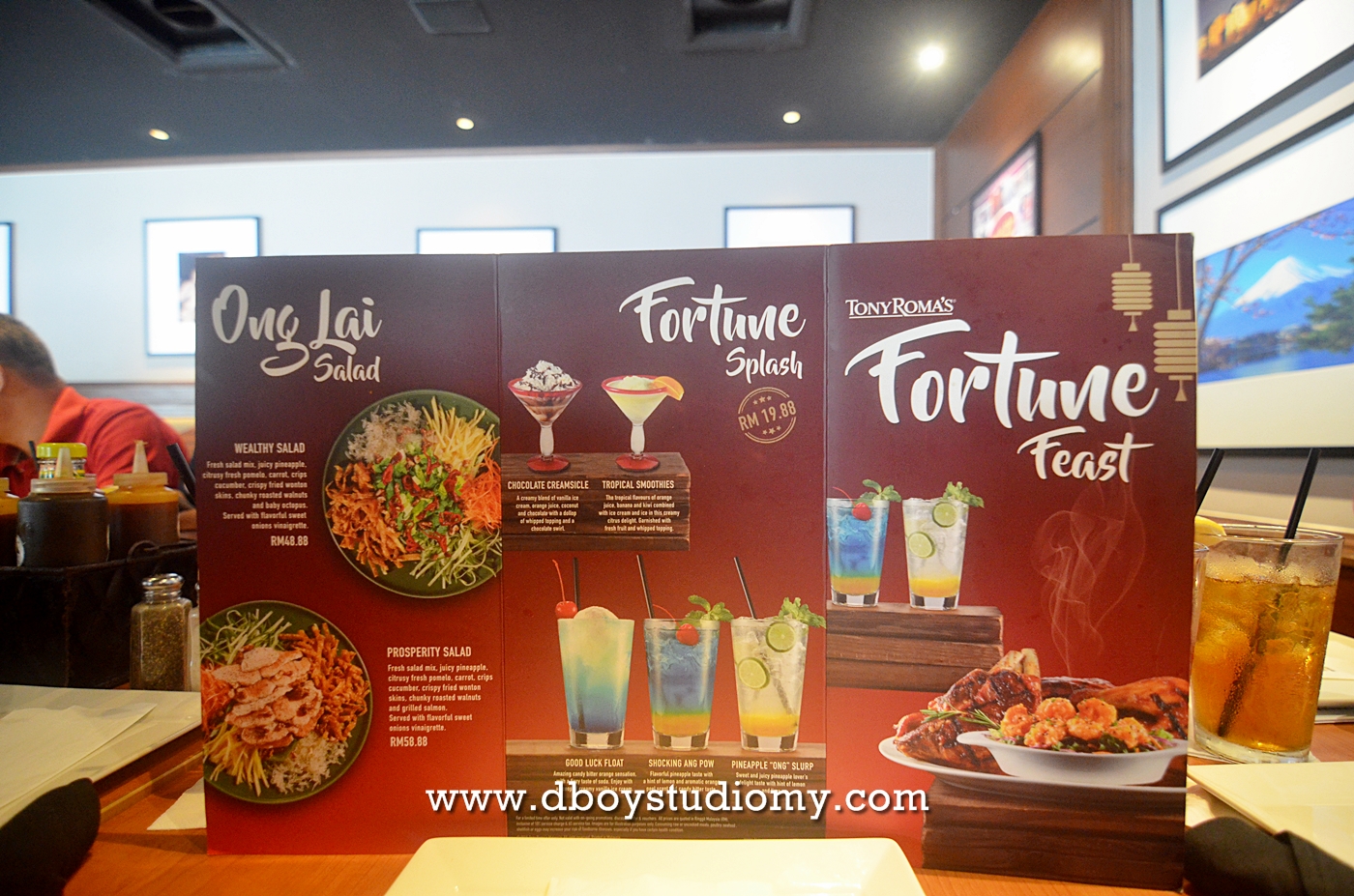 FEAST ON FORTUNE TOGETHER WITH TONY ROMA'S. - dboystudio