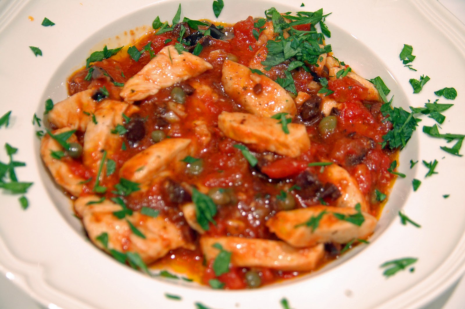 Southern Lady's Recipes: Chicken Puttanesca