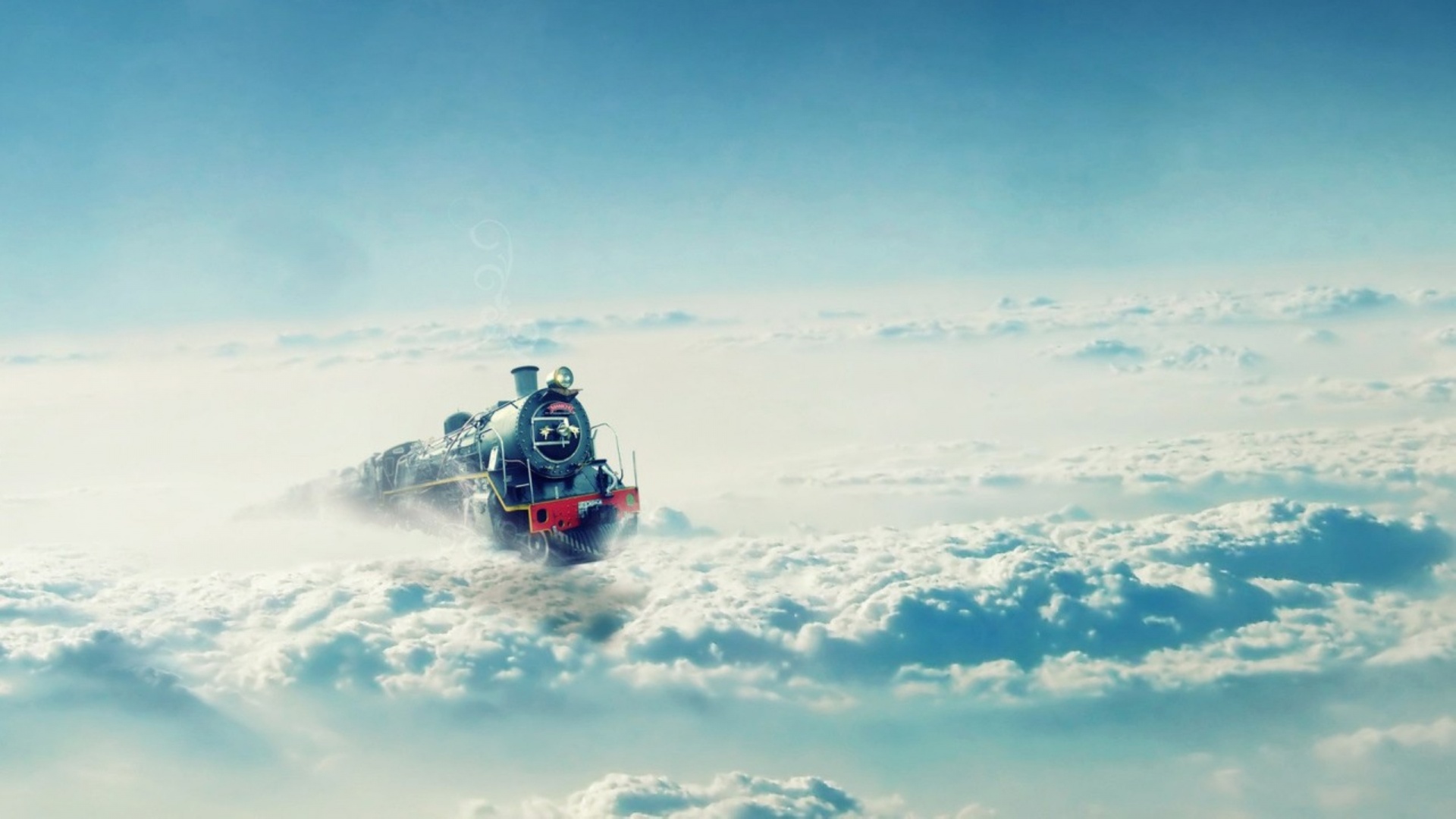 Train In Clouds - High Definition Wallpapers - HD wallpapers