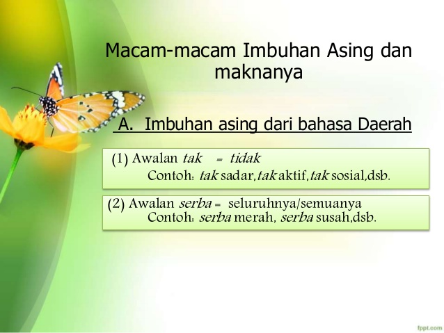 Imbuhan Asing, Jenis dan Penggunaannya - Profesionalisme guru