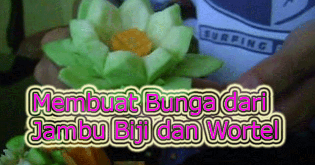 Membuat Bunga Dari buah Labu dan wortel - PinkCode