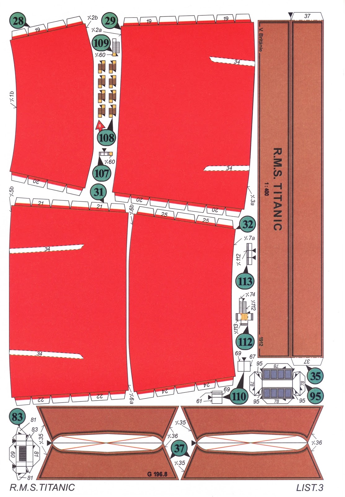 Paper Model Kapal Perang: RMS TITANIC