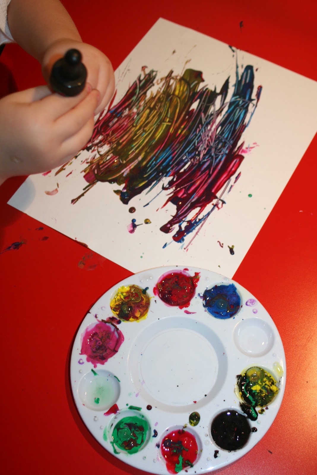 HomeSchooling Garden old: Dropper painting